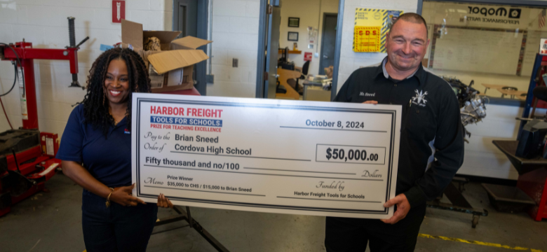 Cordova High’s Brian Sneed Awarded $50,000 for Teaching Excellence